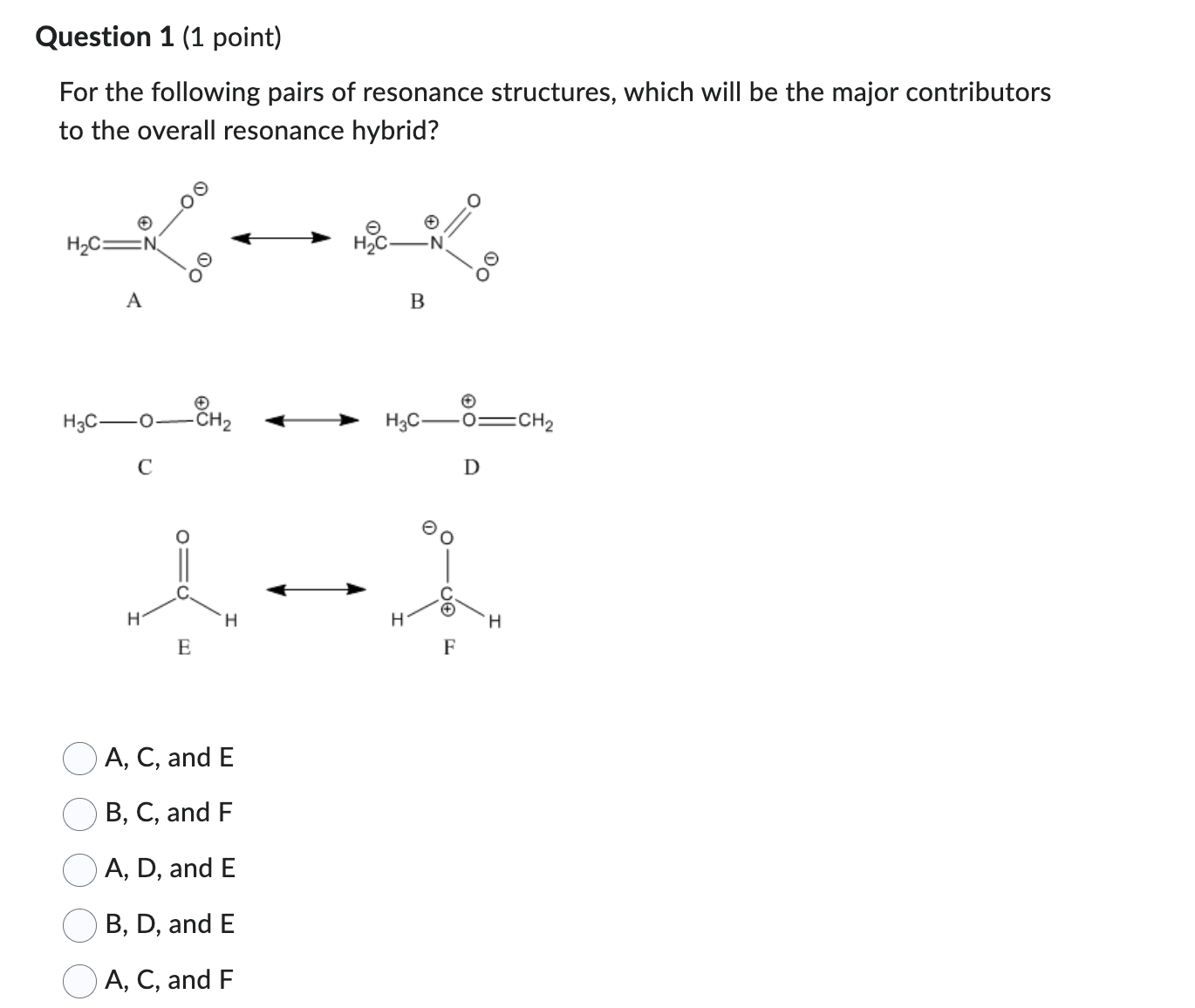 Solved For the following pairs of resonance structures, | Chegg.com
