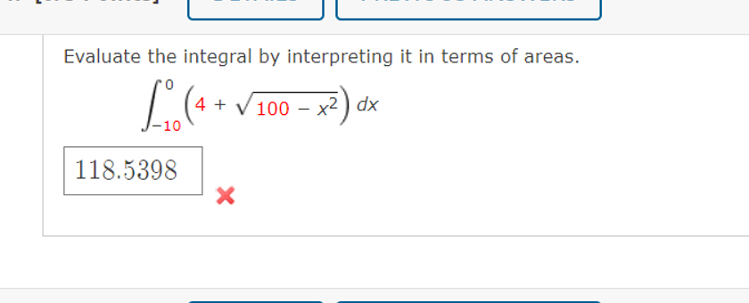 Solved Evaluate the integral by interpreting it in terms of | Chegg.com