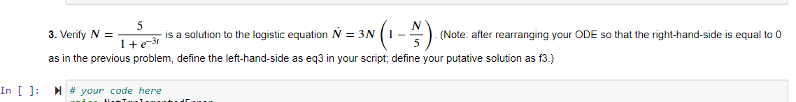 Solved 2. Verify that N(t)=3e4t is a solution to the | Chegg.com