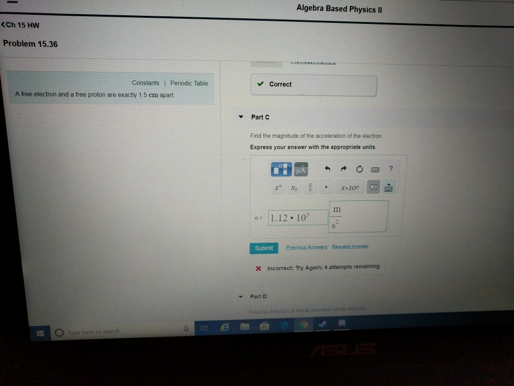 Solved Algebra Based Physics I Ch 15 HW Problem 15.36 | Chegg.com