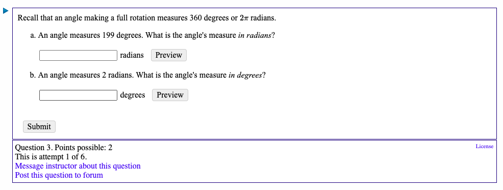 Solved Recall That An Angle Making A Full Rotation Measures