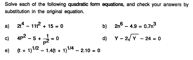 Solved Solve each of the following quadratic form equations, | Chegg.com