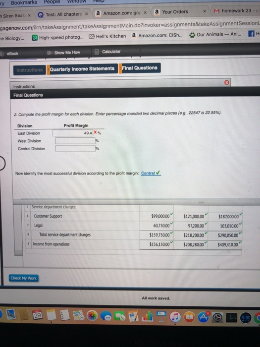 Solved I need help with profit margin | Chegg.com