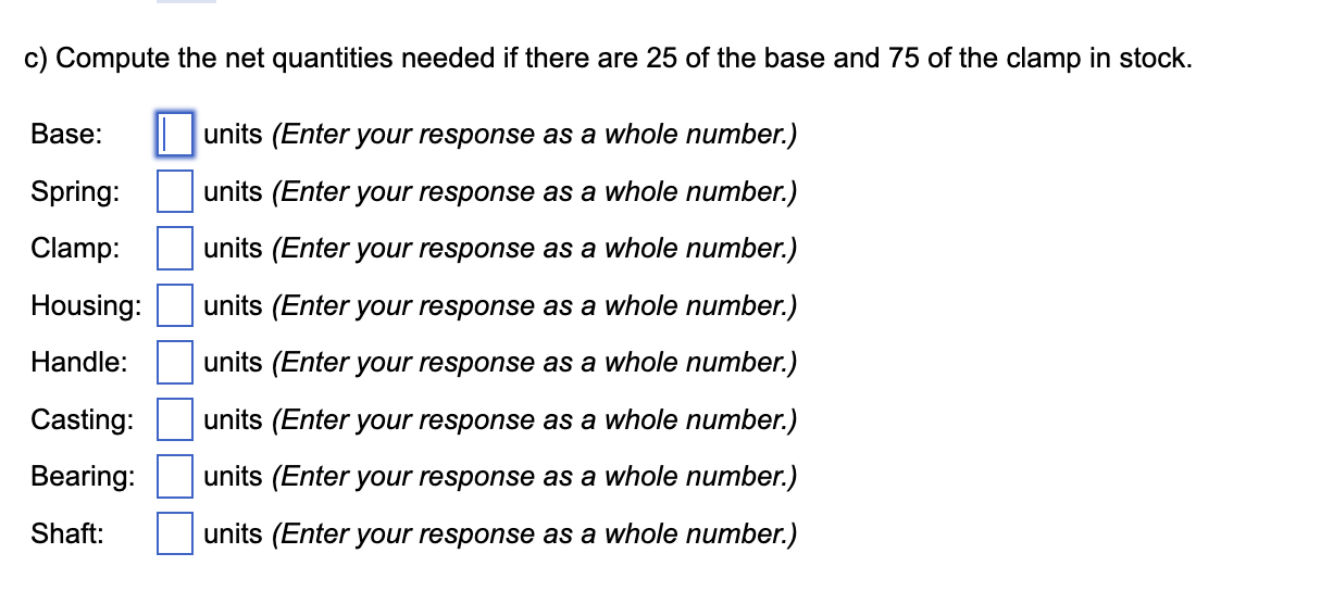 Solved As the production planner for Gerry Cook Products, | Chegg.com