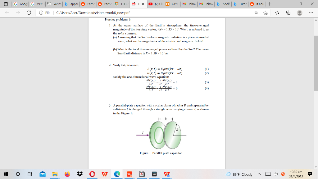 Solved G Goog G 1992 f C Ⓒ File o Weim bappar apparPart 2 | Chegg.com