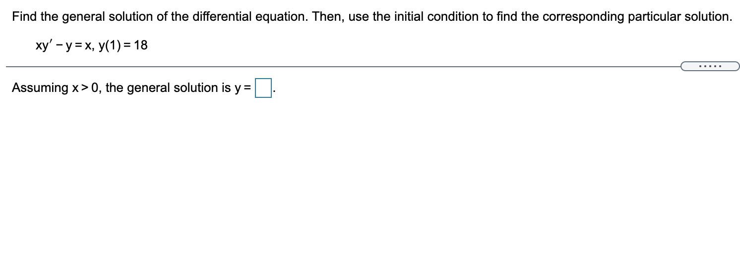 Solved Find the general solution of the differential | Chegg.com