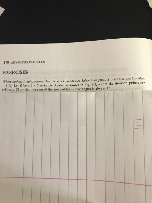 Solved 178 ADVANCED CALCULUS EXERCISES Where nothing is | Chegg.com