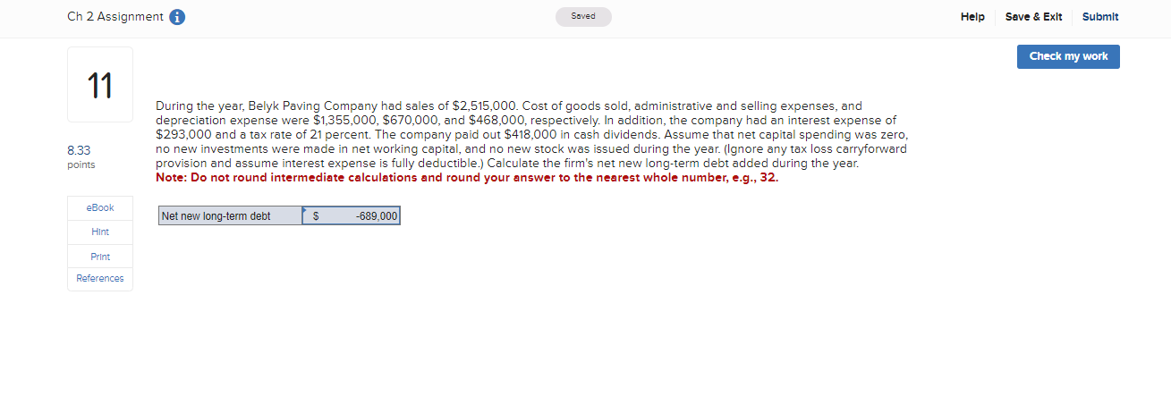 Solved \table[[eBook],[Hint],[Print],[References]]During the | Chegg.com