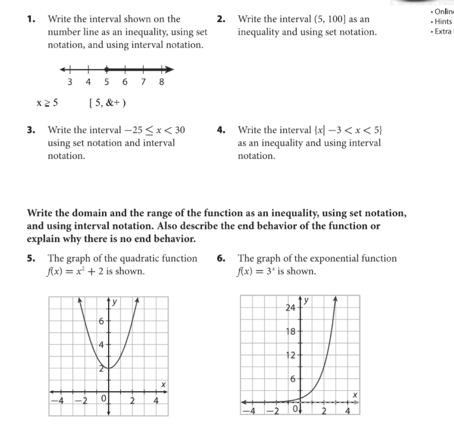 Solved 1. Write the interval shown on the number line as an | Chegg.com
