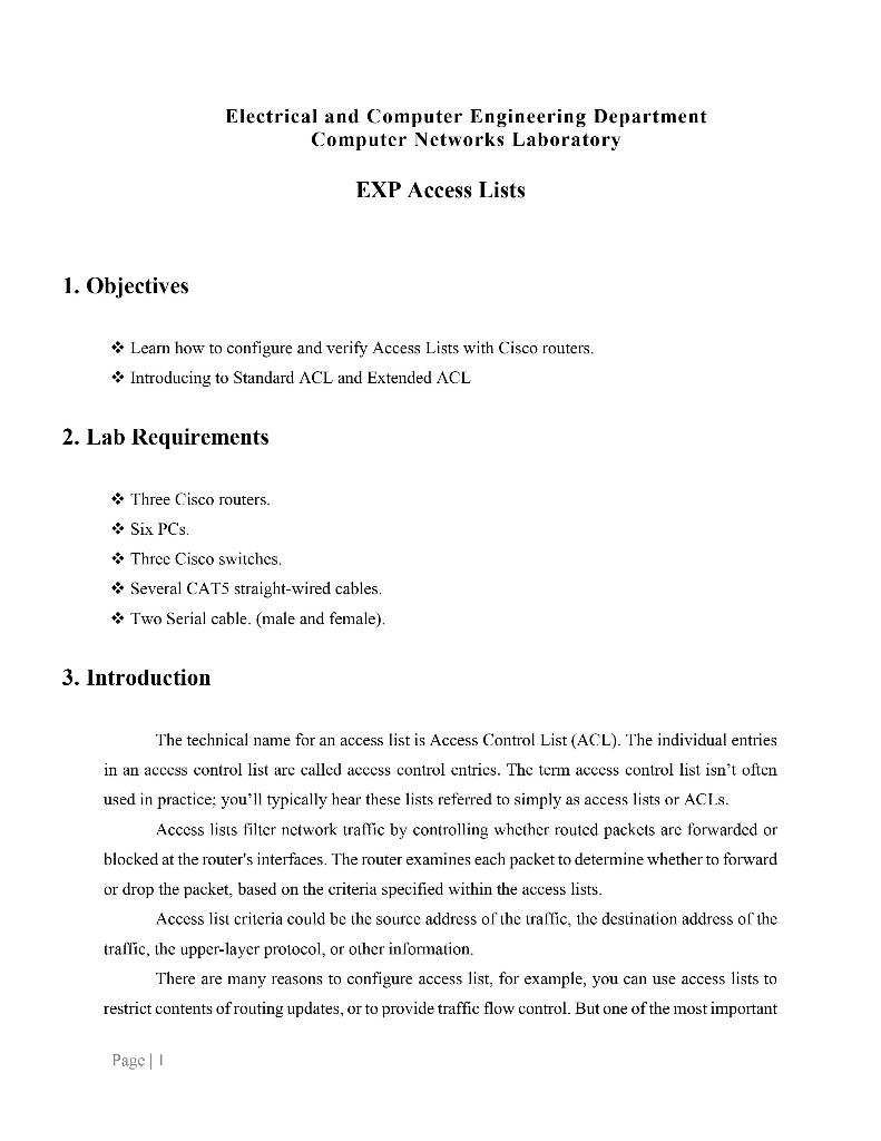 Network Lab Question.. Using Cisco Packet | Chegg.com