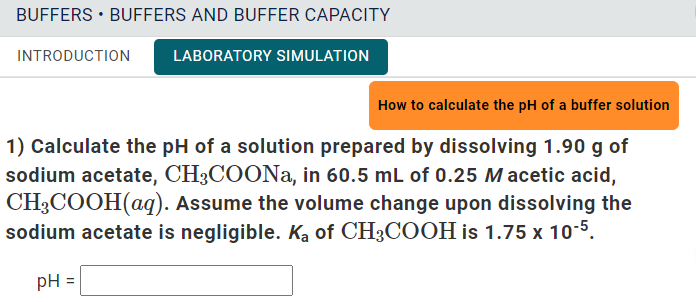 Solved BUFFERS - BUFFERS AND BUFFER CAPACITY INTRODUCTION | Chegg.com