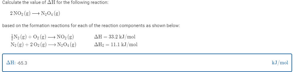 Solved Calculate the value of ΔH for the following reaction: | Chegg.com