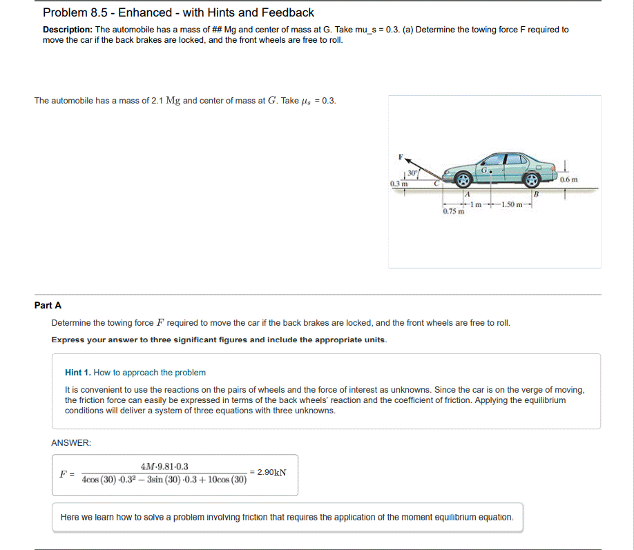 Solved I need help on my Statics homework. Please answer all | Chegg.com
