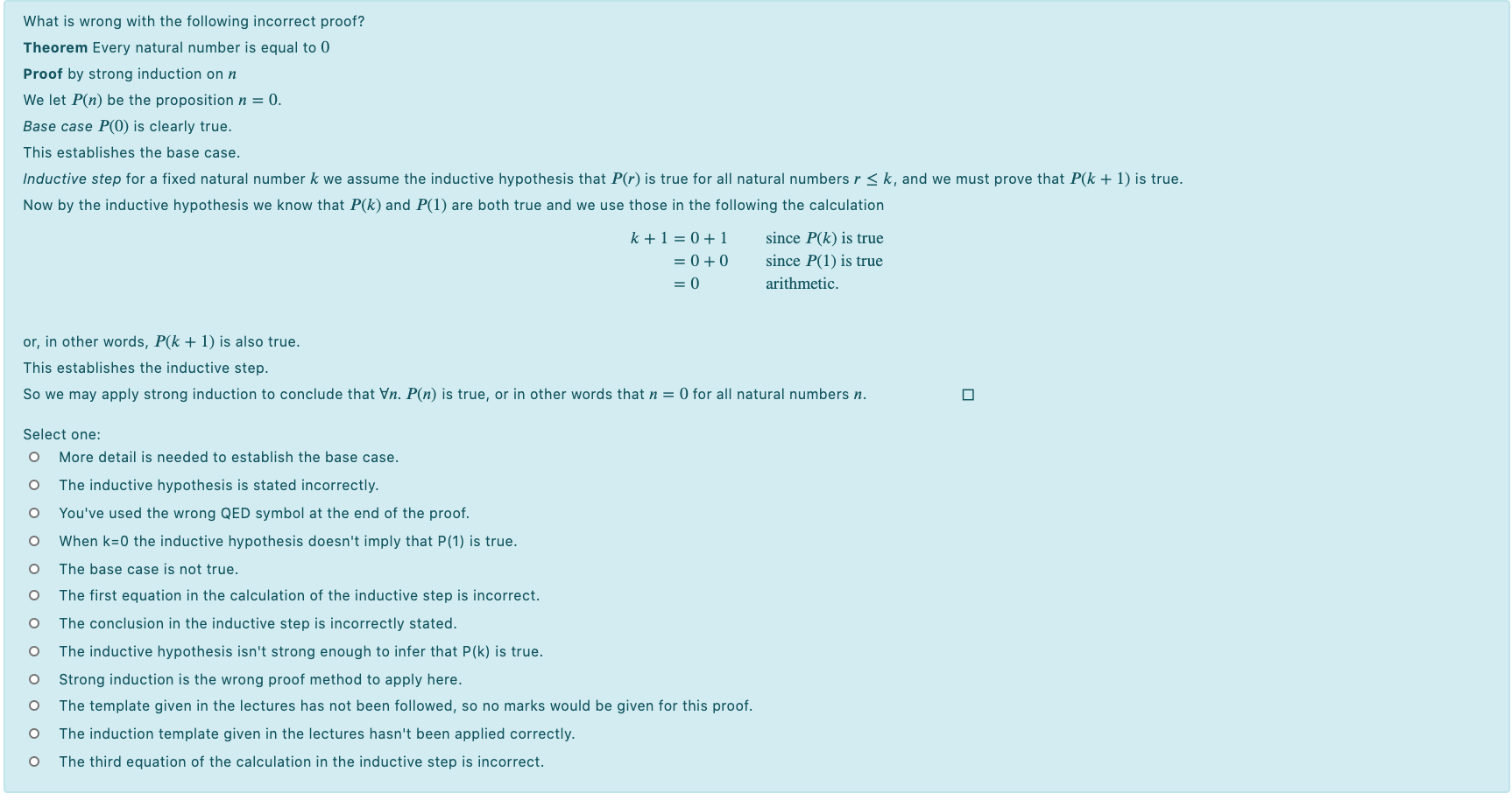 Solved What is wrong with the following incorrect proof? | Chegg.com