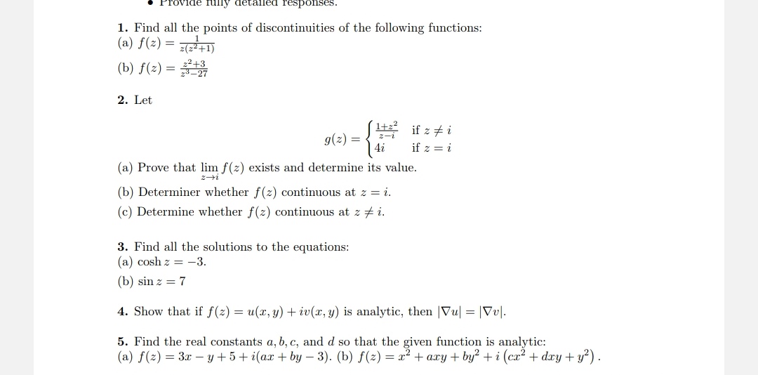 Solved 1. Find all the points of discontinuities of the | Chegg.com