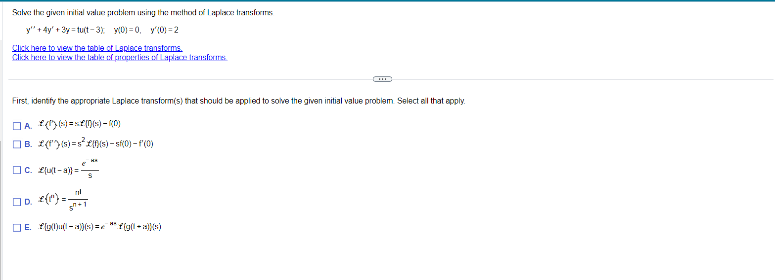 Solved Solve the given initial value problem using the | Chegg.com