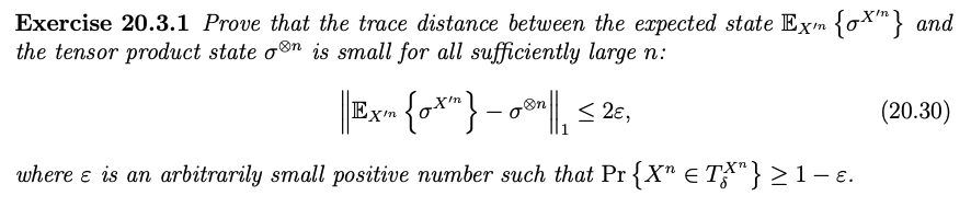 Solved Exercise 20.3.1 Prove that the trace distance between | Chegg.com