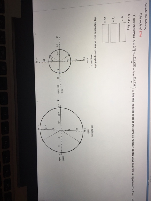 Solved r the following. Cube roots of 2744 (a) Use the | Chegg.com