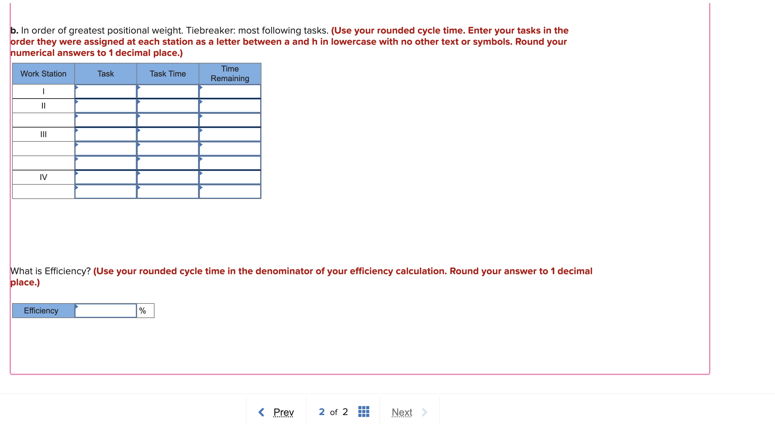Solved b. In order of greatest positional weight. | Chegg.com