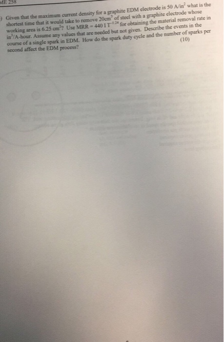 Solved Given that the maximum current density for a graphite | Chegg.com