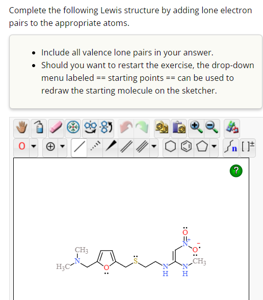 Solved Complete the following Lewis structure by adding lone | Chegg.com