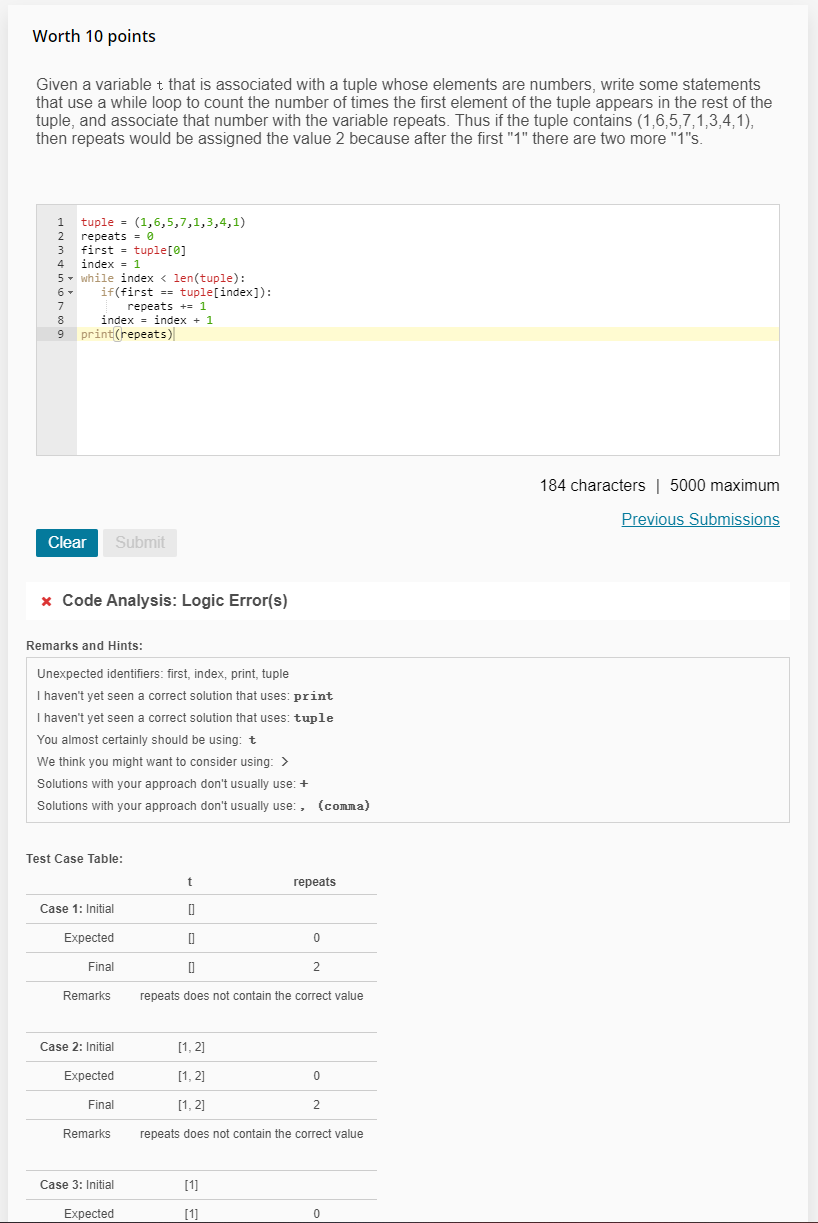 Solved Given A Variable T That Is Associated With A Tuple Chegg