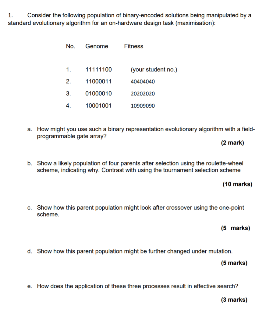 Solved 1. Consider the following population of | Chegg.com