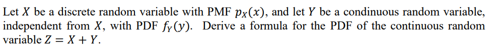 Let X be a discrete random variable with PMF pX(x), | Chegg.com