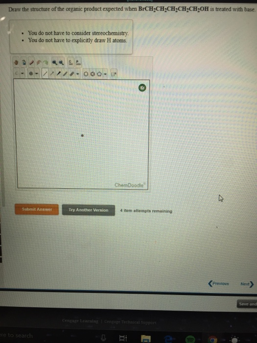 Solved Draw The Structure Of The Organic Product Expected