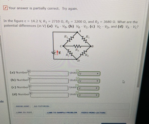 Solved Your answer is partially correct. Try again. In the | Chegg.com