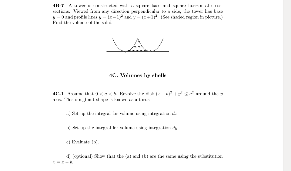 Solved 4B-7 A tower is constructed with a square base and | Chegg.com