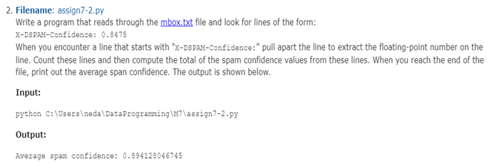 Solved 2 Filename Assign7 2 Py Write A Program That Reads