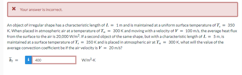 Solved An object of irregular shape has a characteristic | Chegg.com