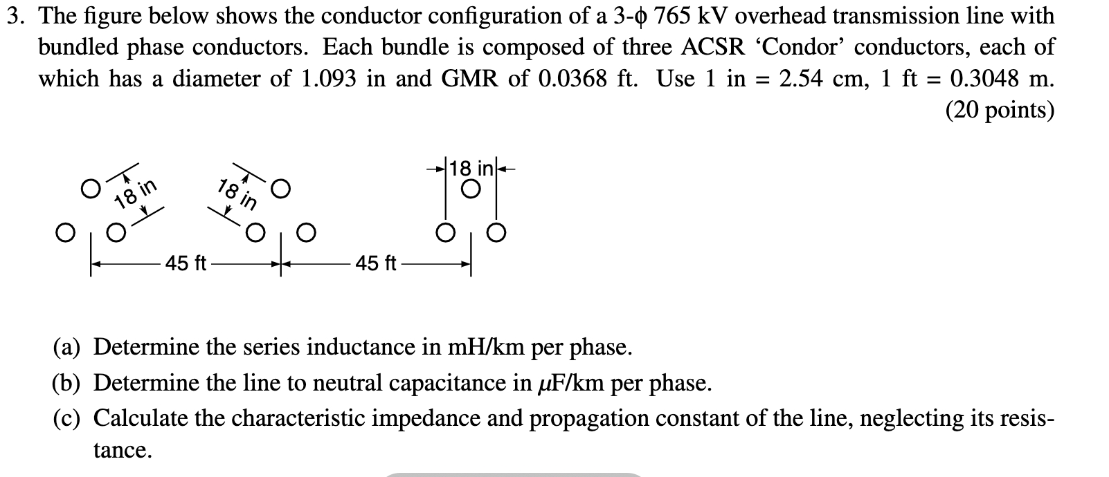 Solved 3. The figure below shows the conductor configuration | Chegg.com