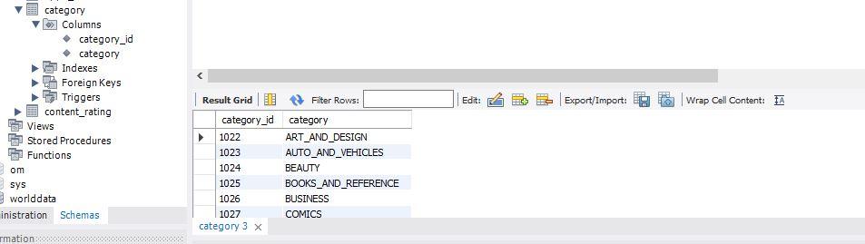 Solved goog Tables apps → Columns app_id 3 app_name 3 • | Chegg.com
