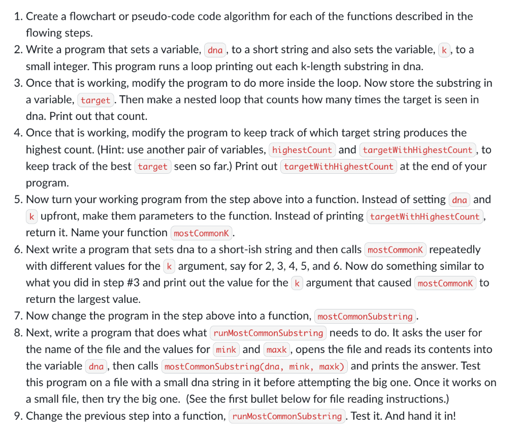 1 Create A Flowchart Or Pseudo Code Code Algorithm