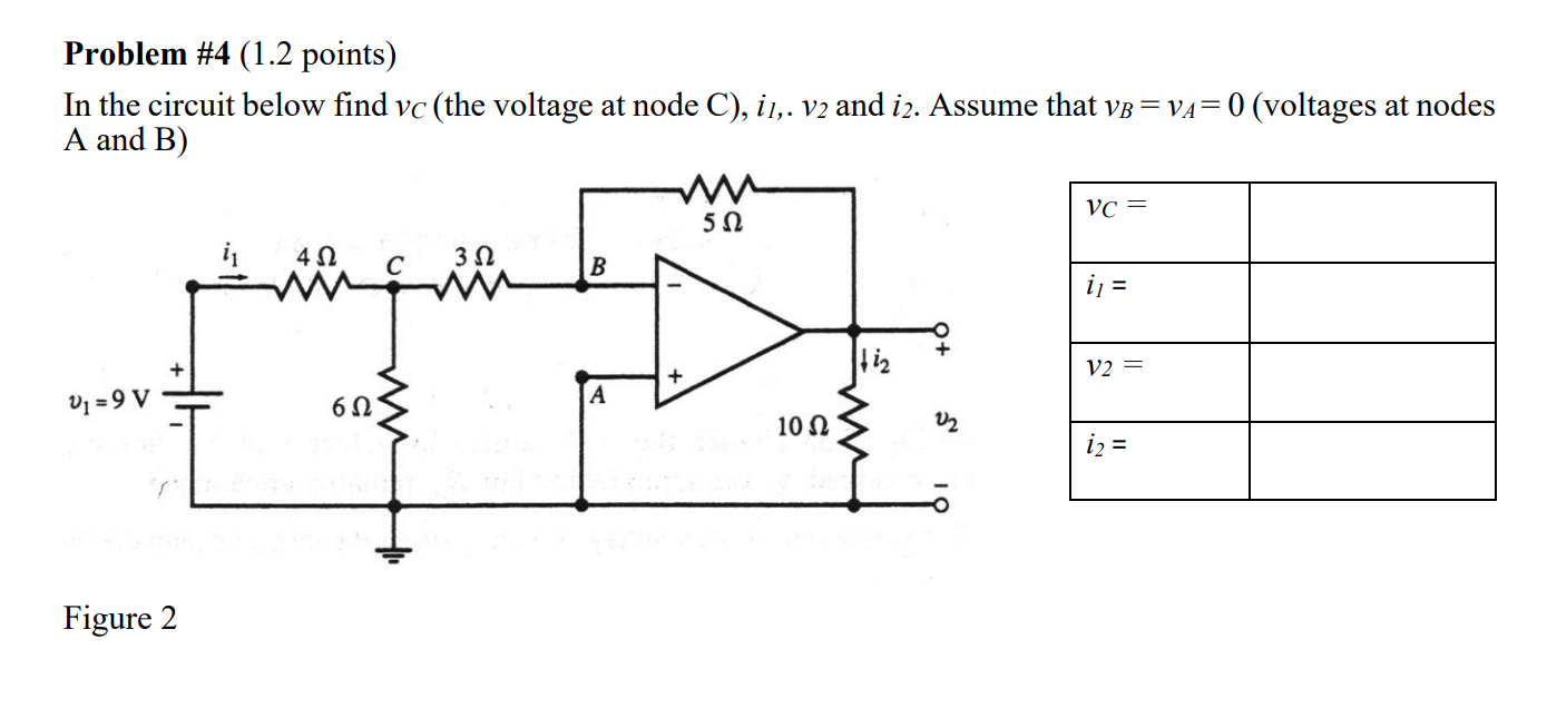 Solved In the circuit below find vC (the voltage at node C), | Chegg.com