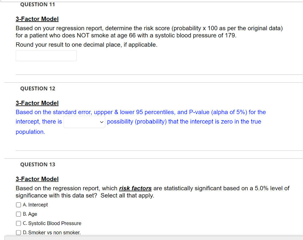 3-Factor Model What is b1 in your results? (The age | Chegg.com