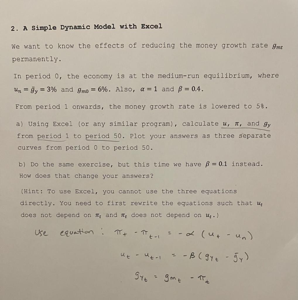 Please use equation given and give me formulas to | Chegg.com