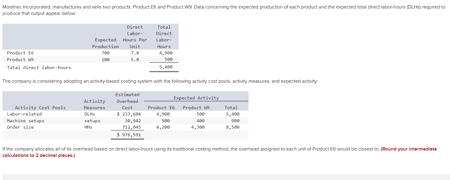 Solved calculations to 2 decimal places.) | Chegg.com