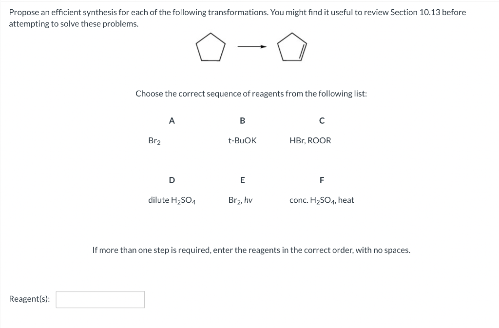 Solved Propose an efficient synthesis for each of the | Chegg.com