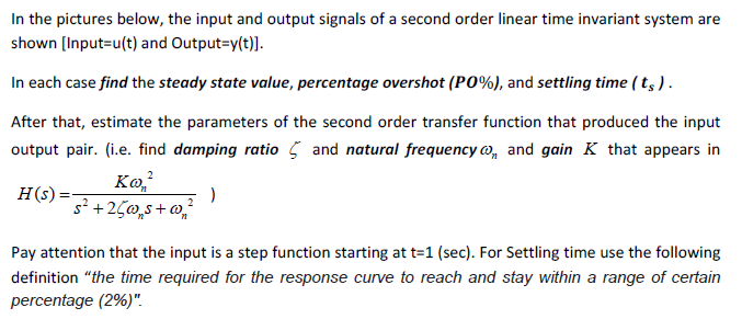 Solved In the pictures below, the input and output signals | Chegg.com