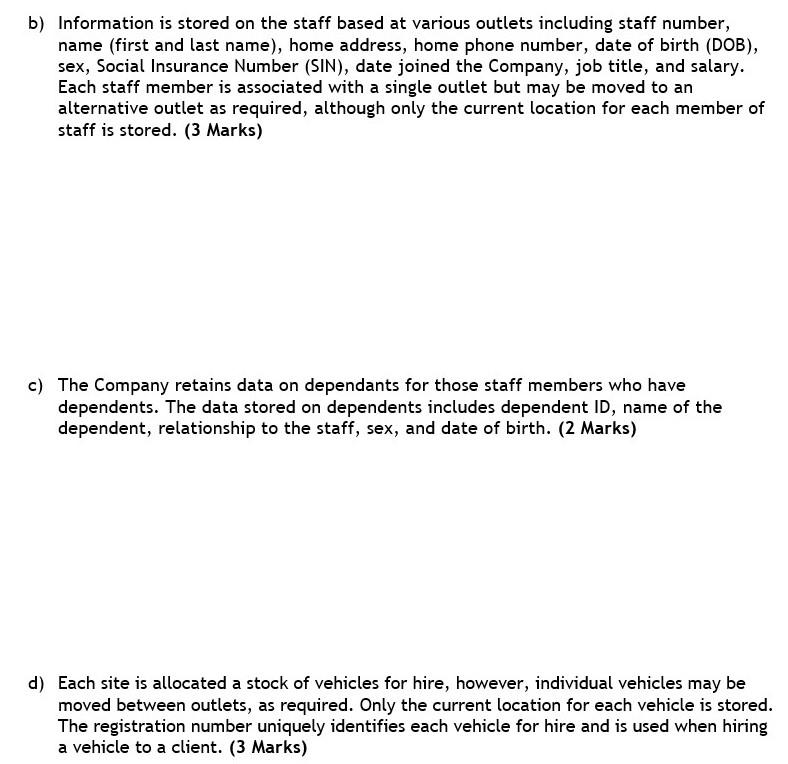 Solved INSTRUCTION 1. Create a Crow's Foot ER diagram for | Chegg.com