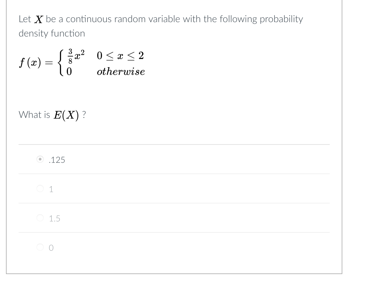 Solved Let X be a continuous random variable with the | Chegg.com