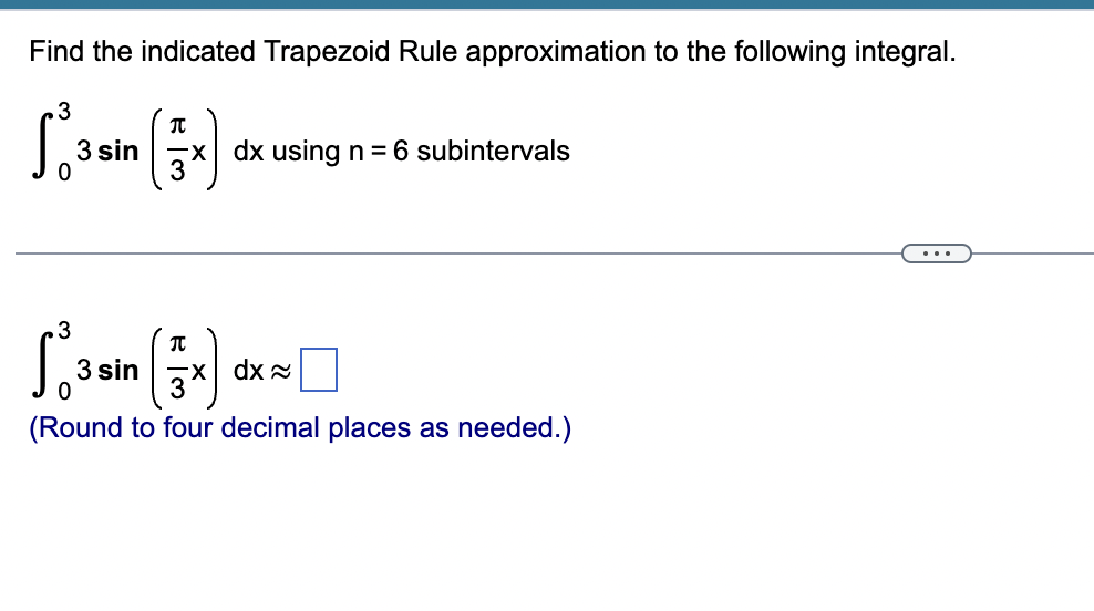 Solved Find the indicated Trapezoid Rule approximation to | Chegg.com