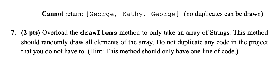 Solved 6. (4 pts) “Drawing” options at random from a set of | Chegg.com