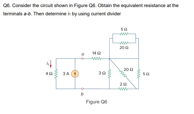 Solved Q6 Consider The Circuit Shown In Figure Q6 Obtain