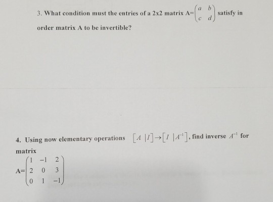 Solved Linear Algebra Questions Set 2: What is the simplest | Chegg.com