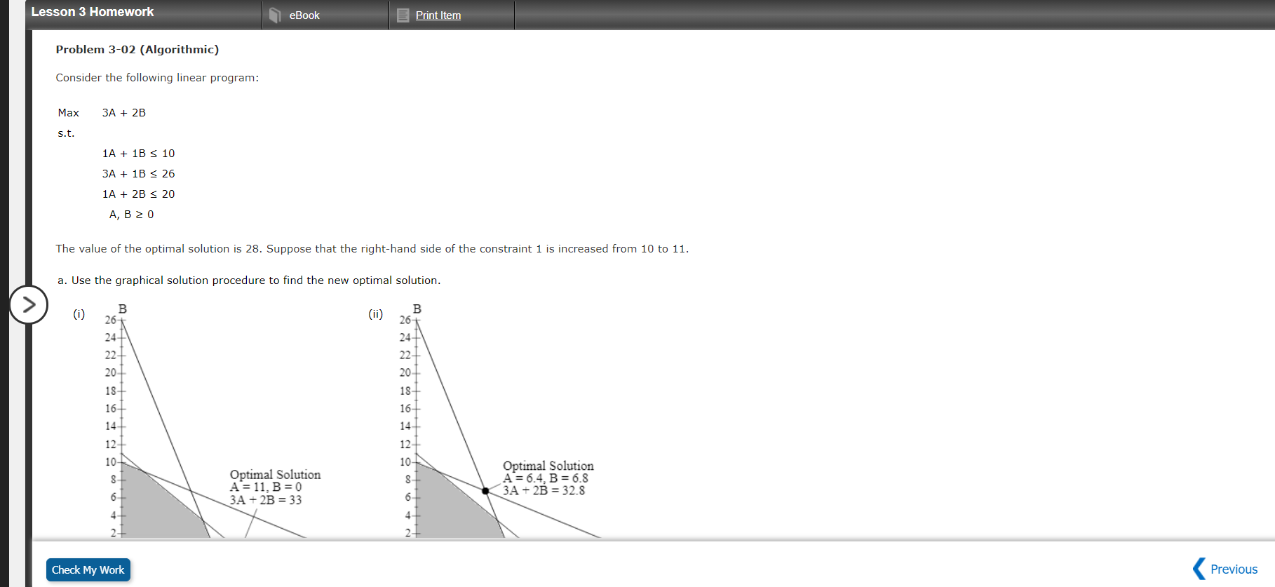 Lesson 3 Homework eBook Print Item Problem 3-02 | Chegg.com