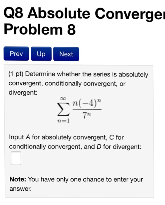 Solved Determine whether the series is absolutely | Chegg.com